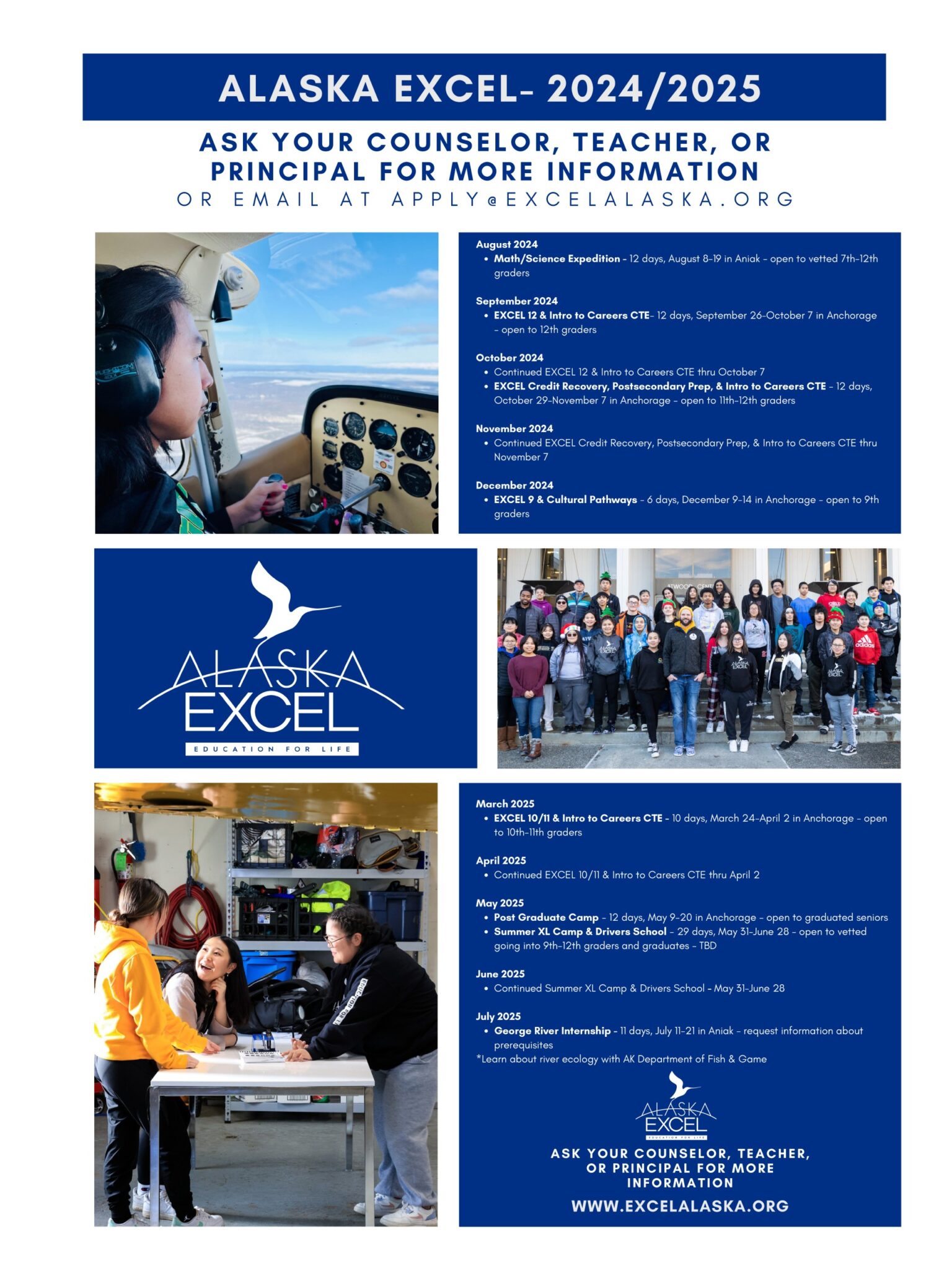 EXCEL Calendar - Alaska EXCEL